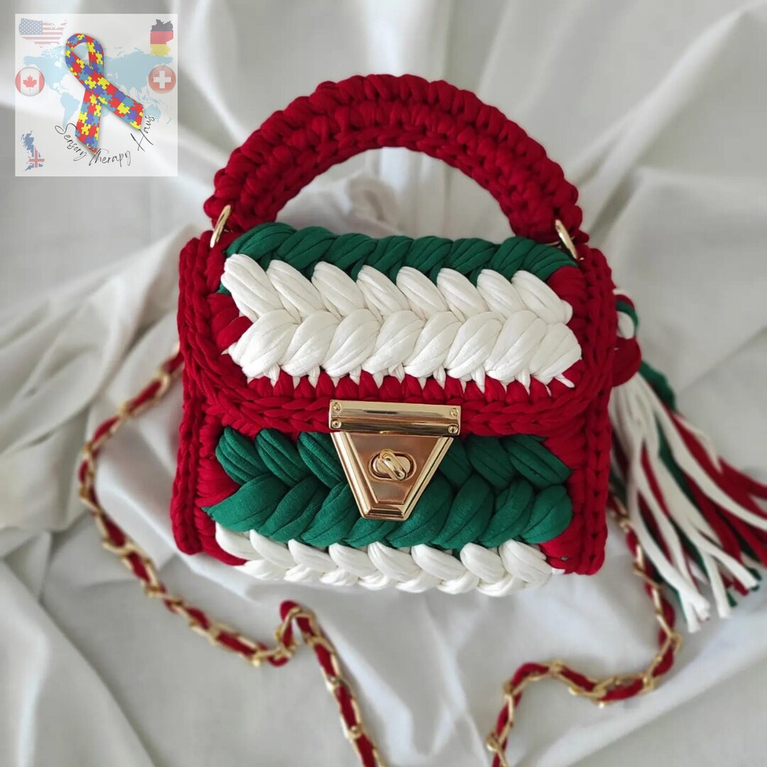 Pastel Multicolor Bag,hand Women Bag,crochet Colorful Bag,handmade ...