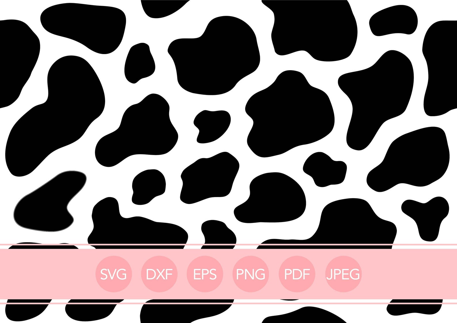 Kuhflecken svg, Kuh Muster svg dxf, eps, pdf, png, jpeg - Schnitt Datei ...