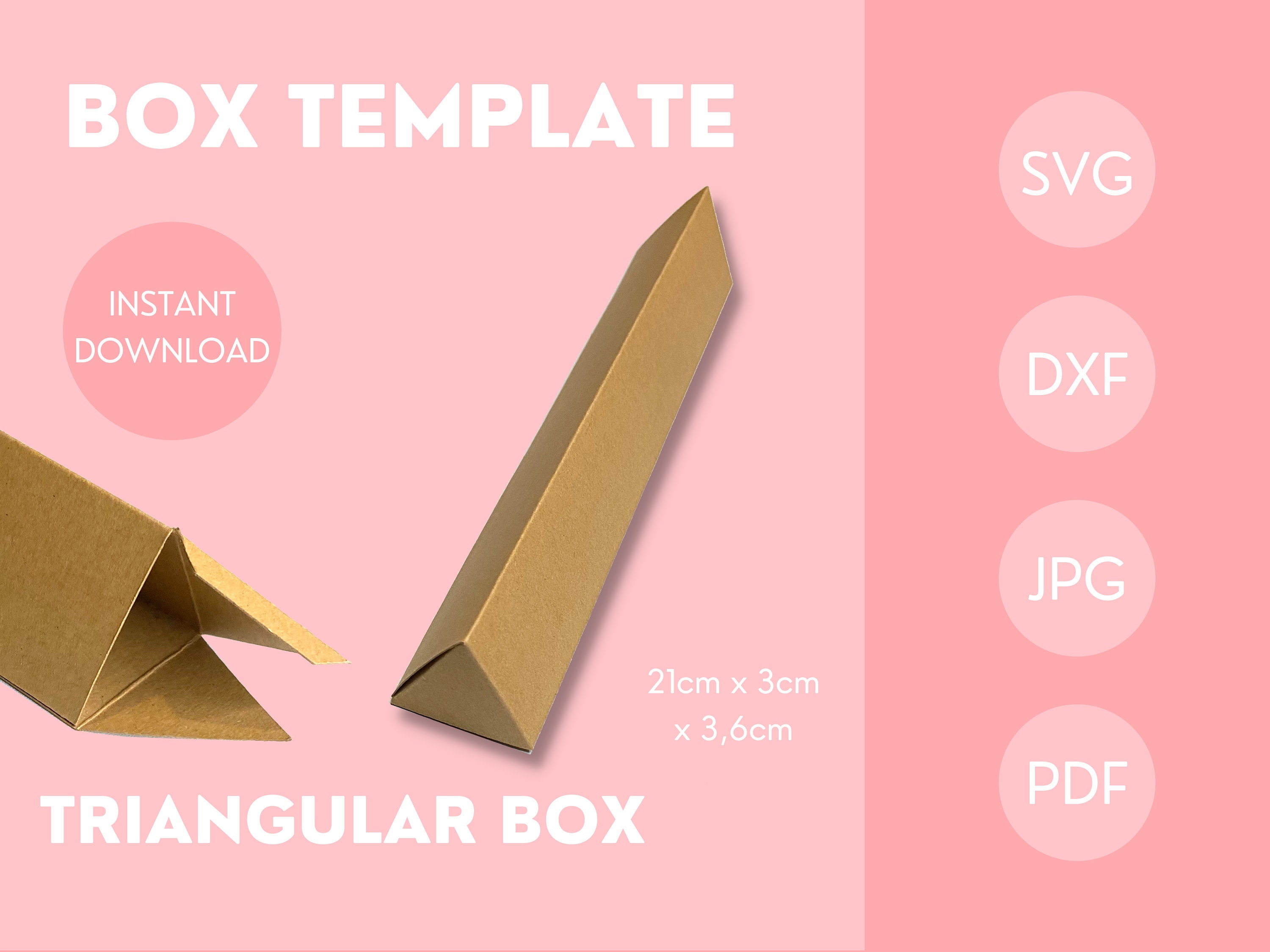 Triangle Box Template