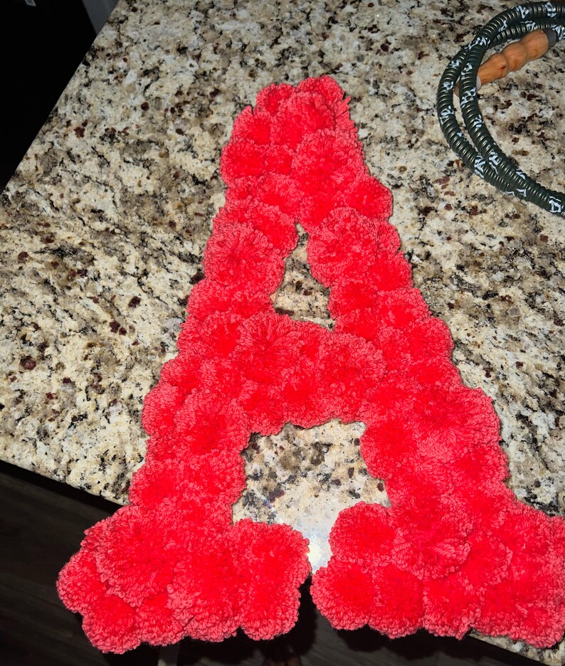 Pom Pom Letters - Etsy