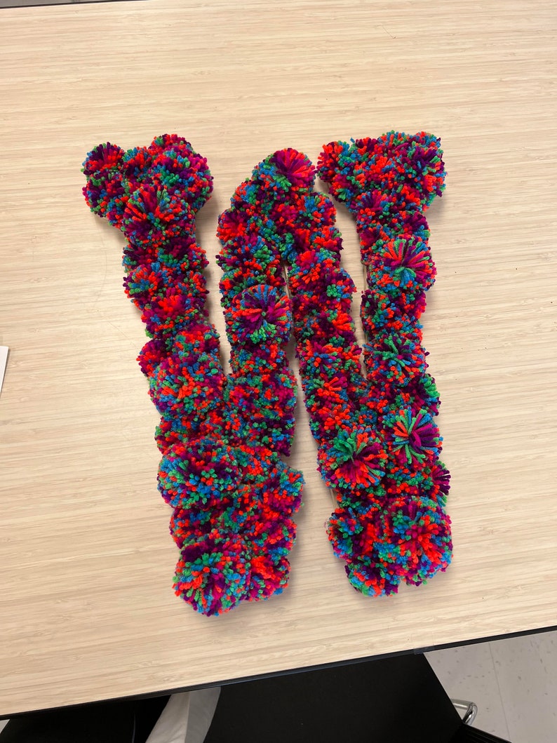 Pom Pom Letters - Etsy