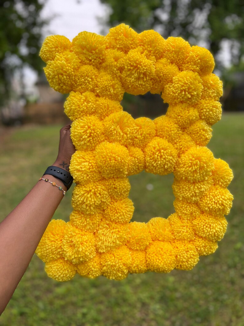 Pom Pom Letters - Etsy