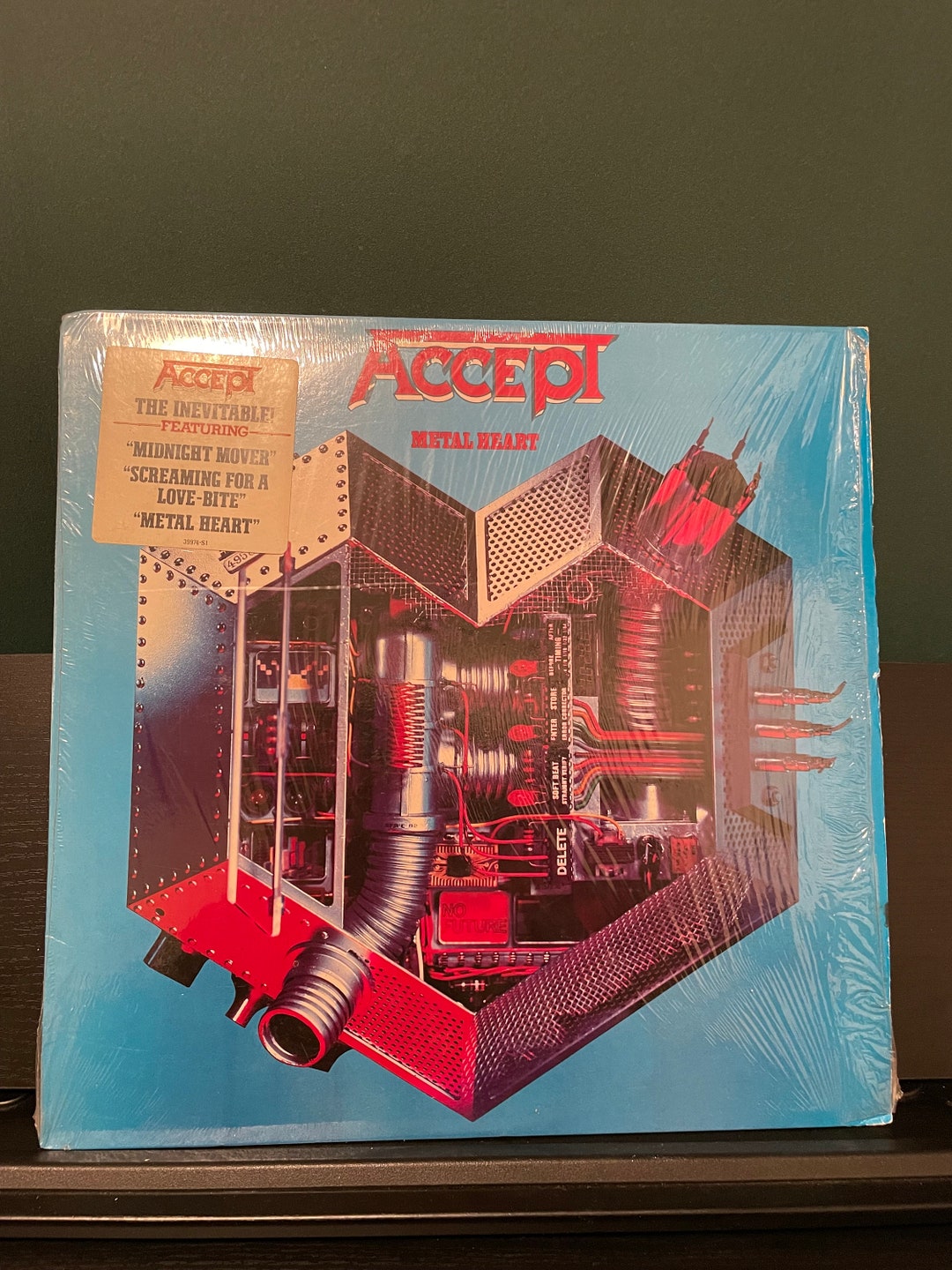 ACCEPT Metal Heart Vinyl Record 1985 First Press Portrait PROMO LP ...