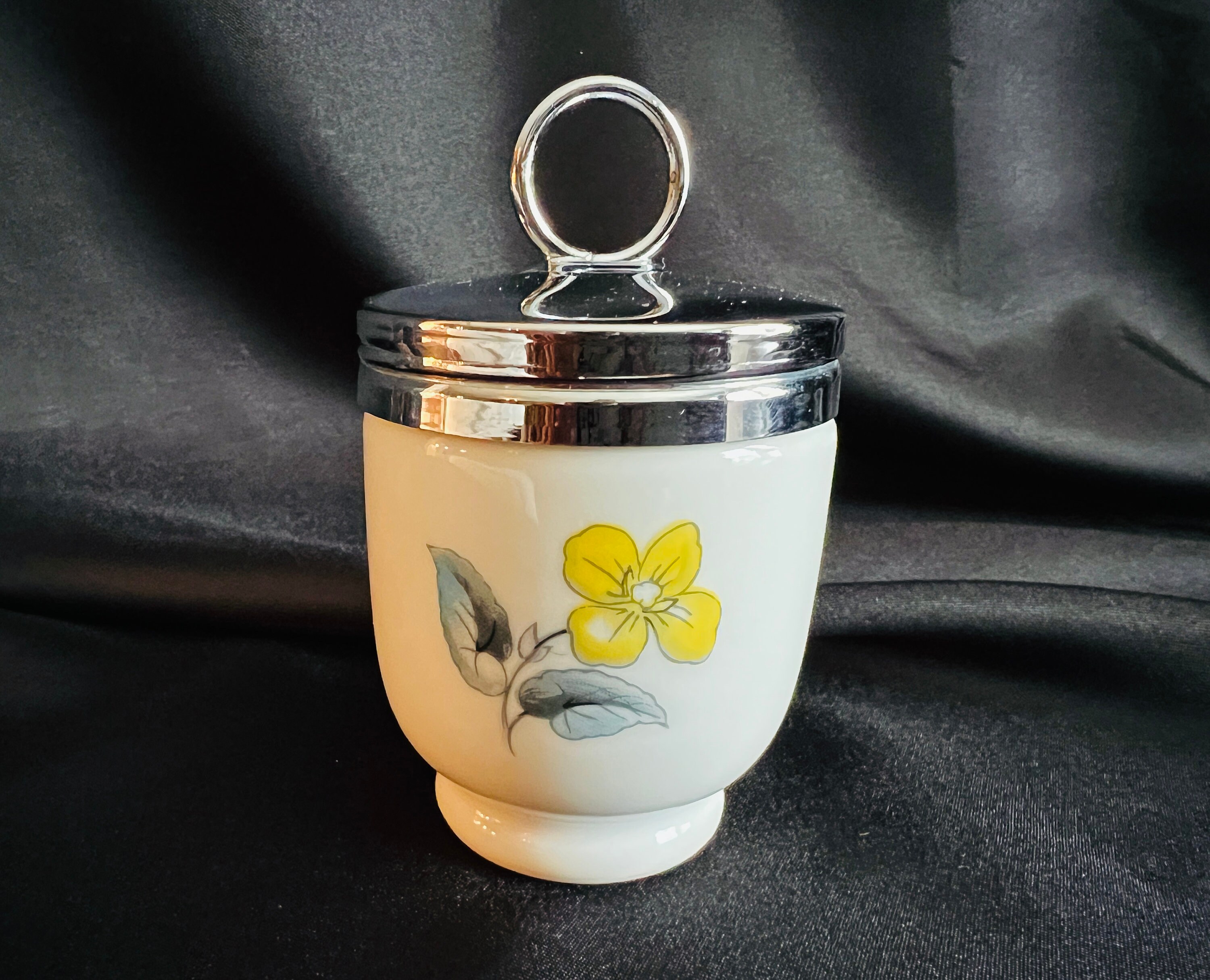 Royal Worcester Porcelain Egg Coddler, the Woodland Floral, Single ...