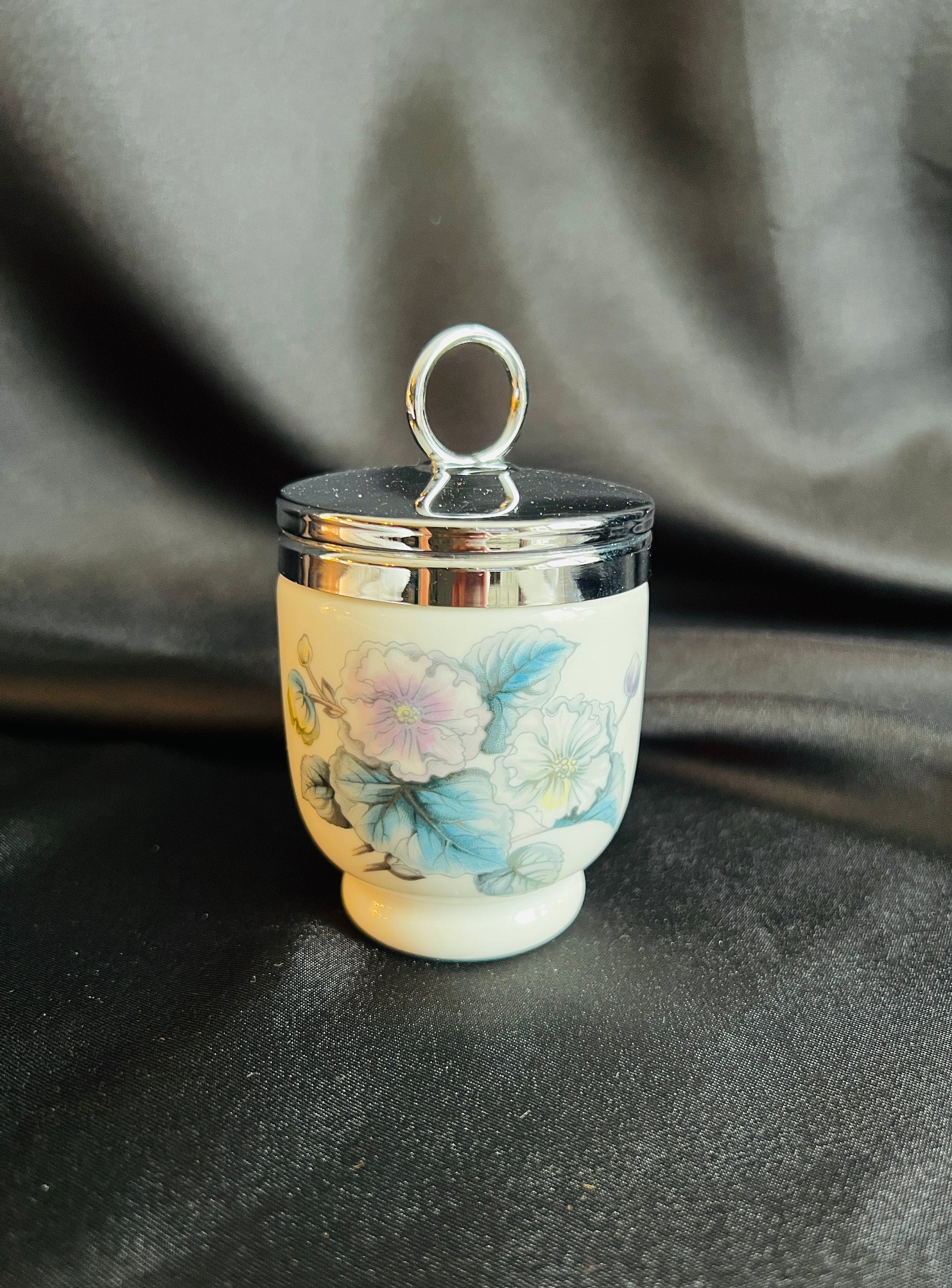 Royal Worcester Porcelain Egg Coddler, the Woodland Floral, Single ...