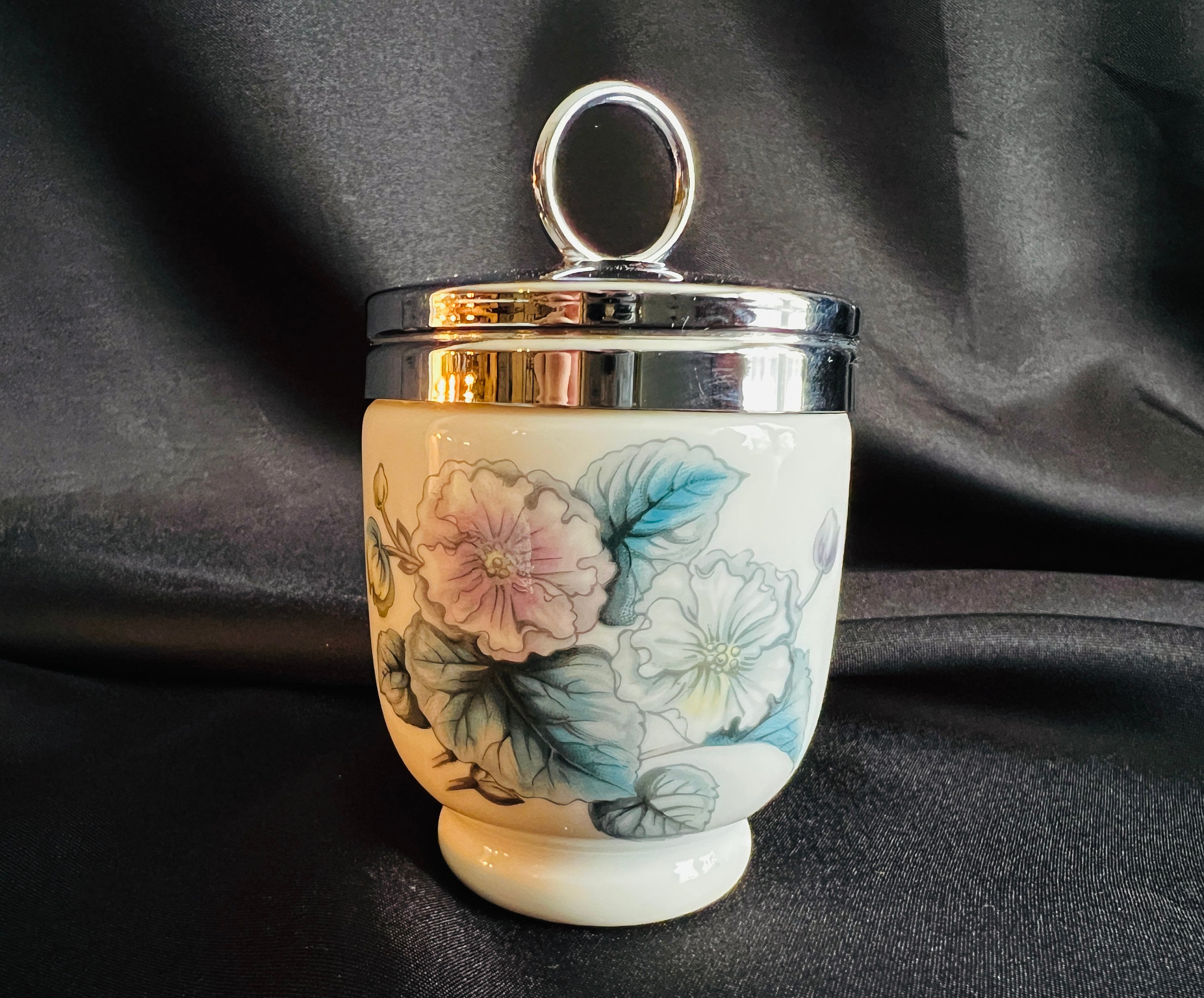 Royal Worcester Porcelain Egg Coddler, the Woodland Floral, Single ...