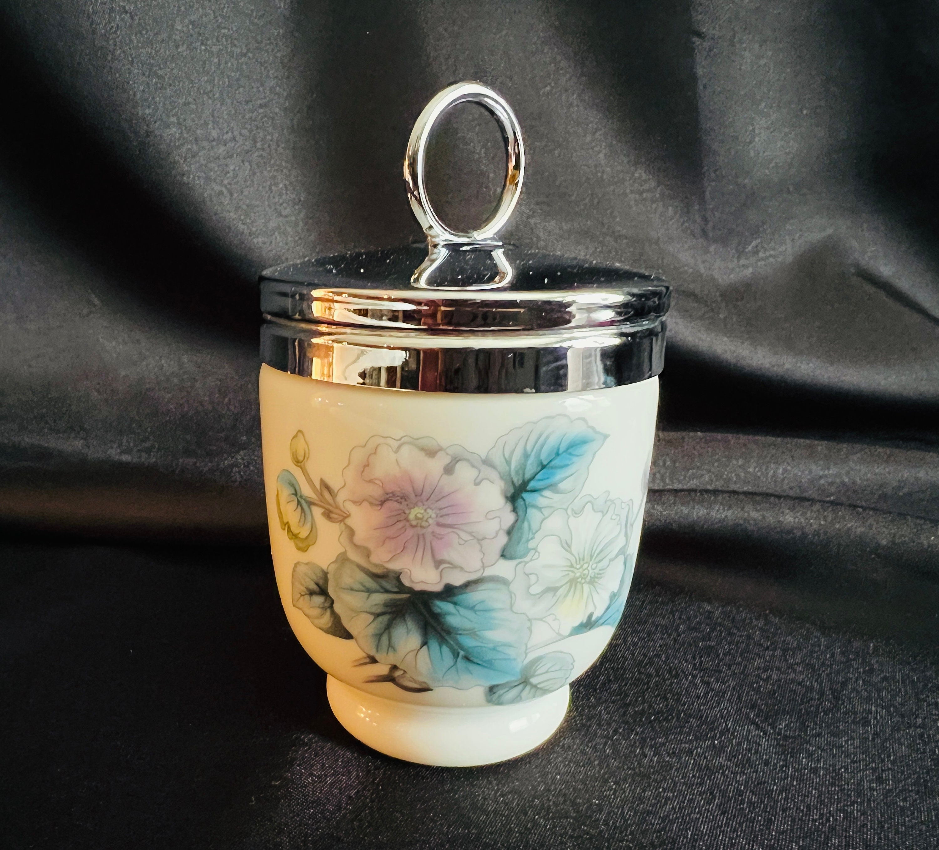 Royal Worcester Porcelain Egg Coddler, the Woodland Floral, Single ...