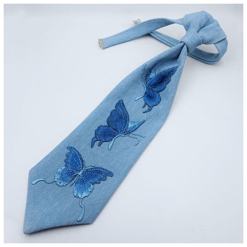 Denim Neck Tie - Etsy