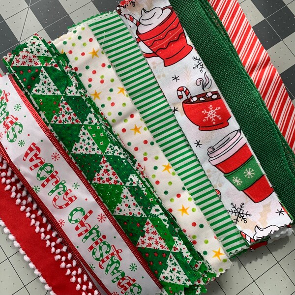 Rag Christmas Garland - Etsy