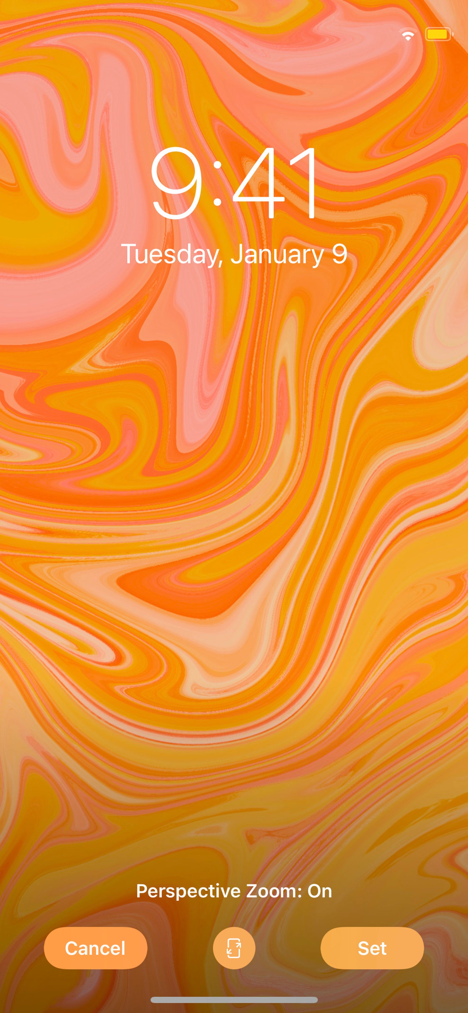 Fiery Orange Swirl Art Phone Wallpaper - Etsy