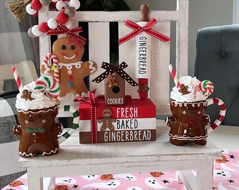 Gingerbread Boy, Gingerbread Girl, Gingerbread Decor, Tiered Tray Decor ...