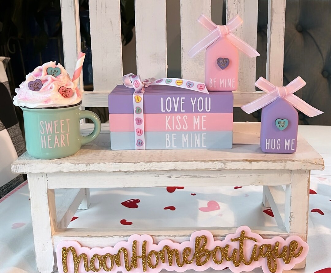 Candy Hearts / Valentines Decor / February 14th / Sweetheart Decor - Etsy