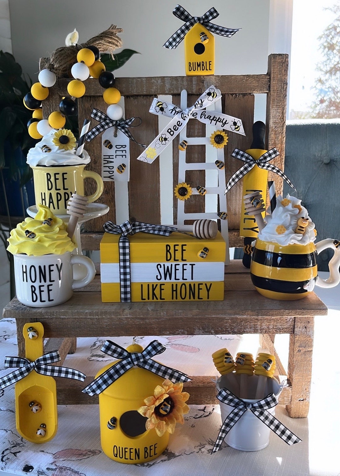 Bee Decor / Bee Happy Decor / Bee Sweet Like Honey / Home Decor ...