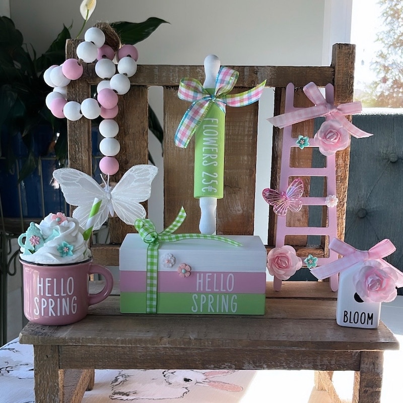 Spring Tiered Tray - Etsy