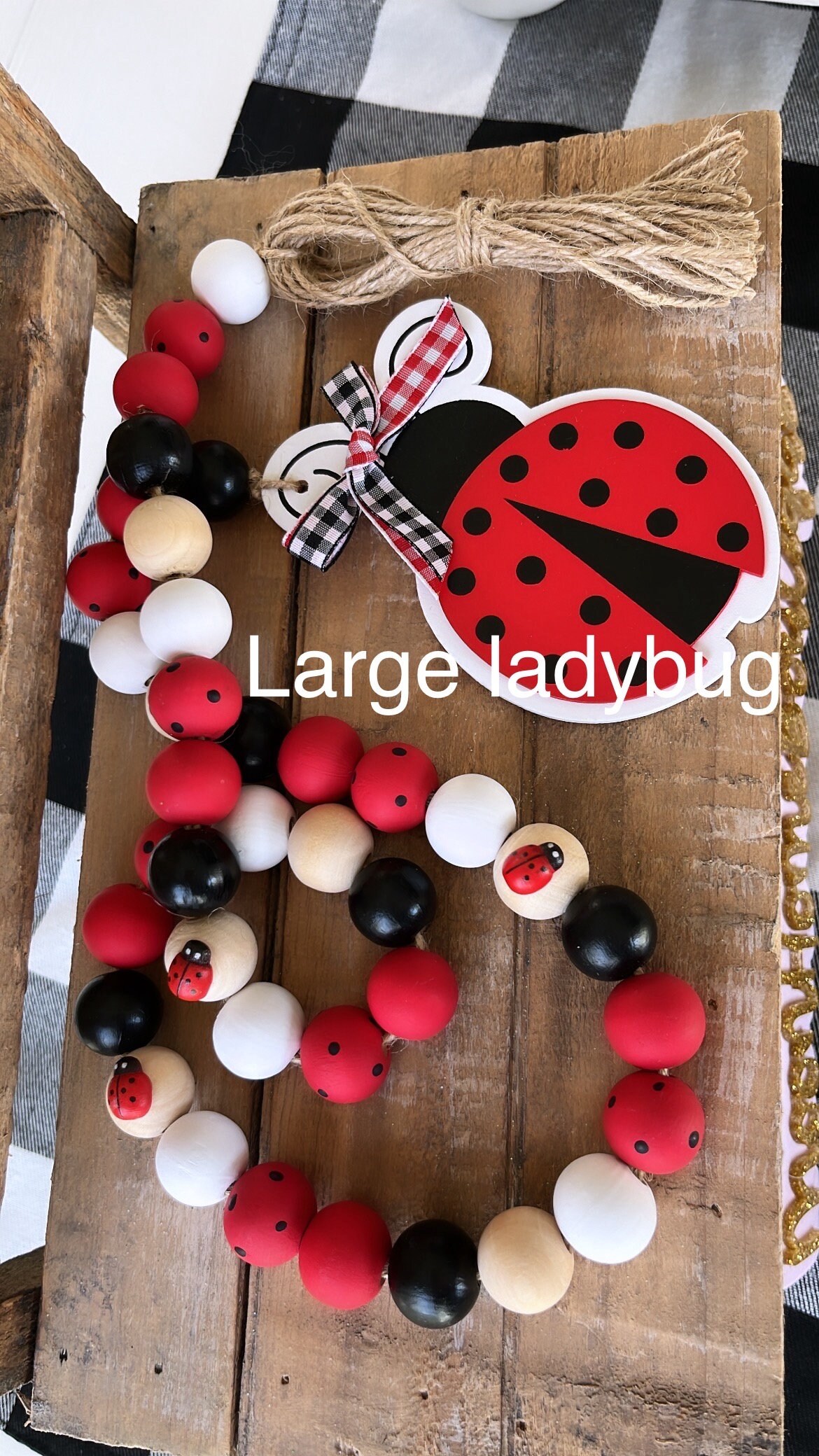 Love Bug Decor / Ladybugs / Ladybug Tier Tray Decor / Summer / Ladybugs ...