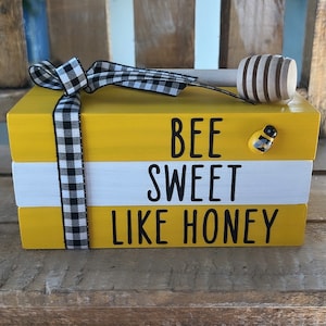 Bee Decor / Bee Happy Decor / Bee Sweet Like Honey / Home Decor ...