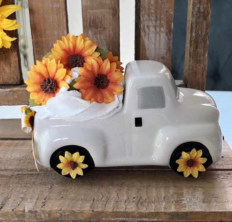 Sunflowers / Sunflower Tier Tray Decor / Summer / Fall Decor / Mini ...
