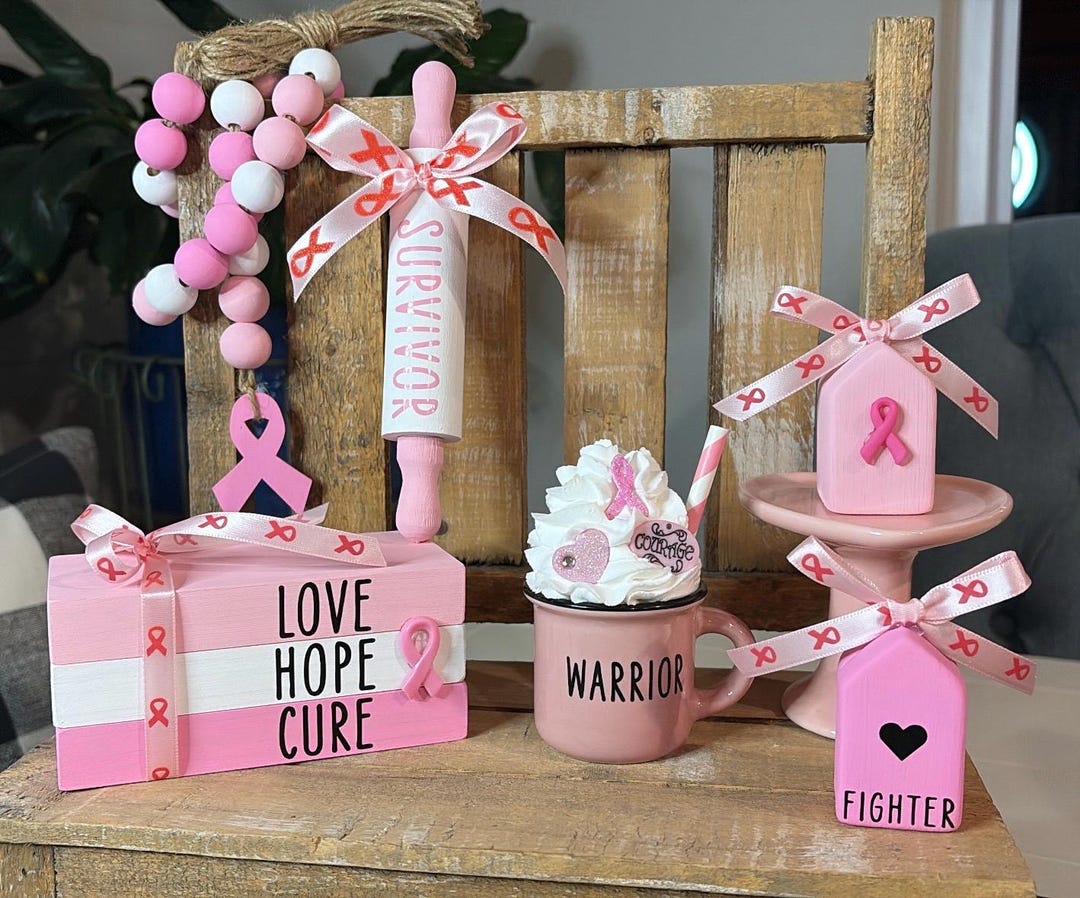 Pink Breast Cancer Awareness Decor, Survivor Gift - Etsy