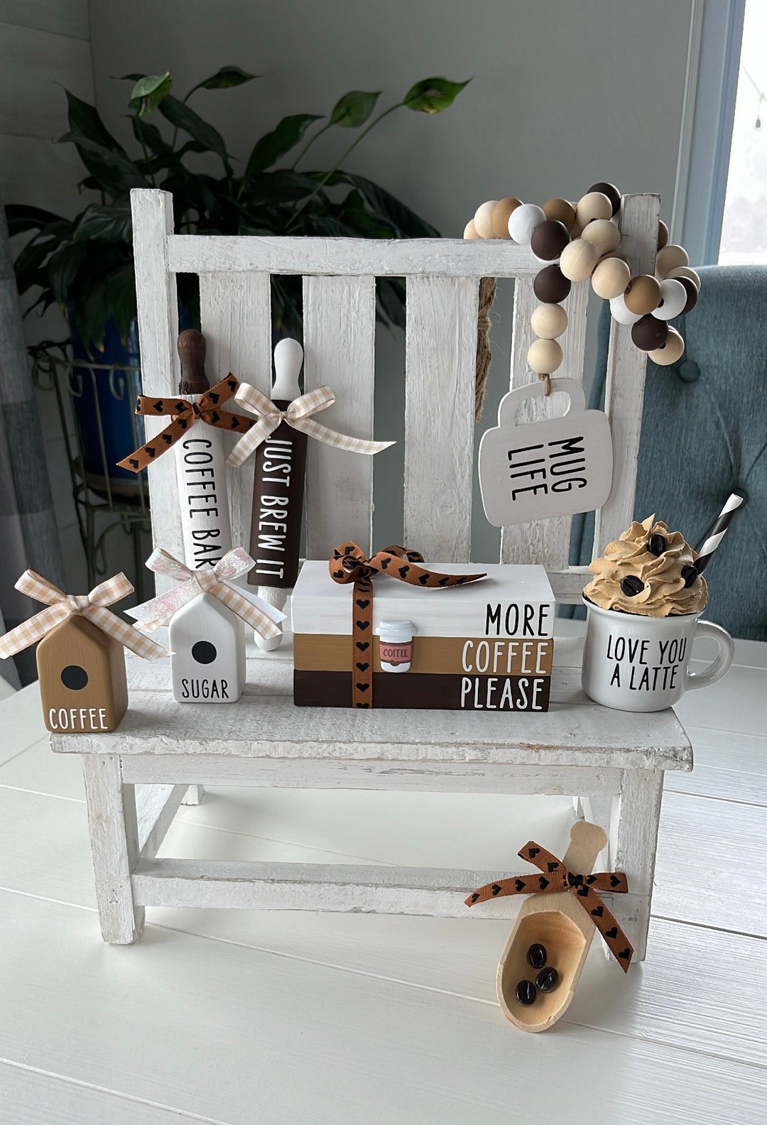 Coffee Tier Tray Decor / Lattes / Home Decor / Farmhouse / Tier Trays ...