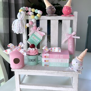 Ice Cream / Ice Cream Social / Sprinkles / Ice Cream Tier Tray / Tier ...
