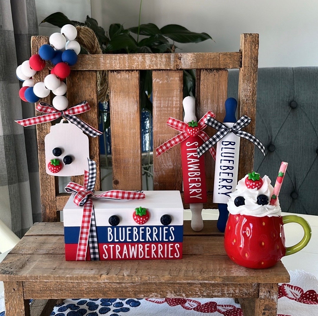Blueberry / Strawberry / Home Decor / Summer Decor / Berries Decor ...