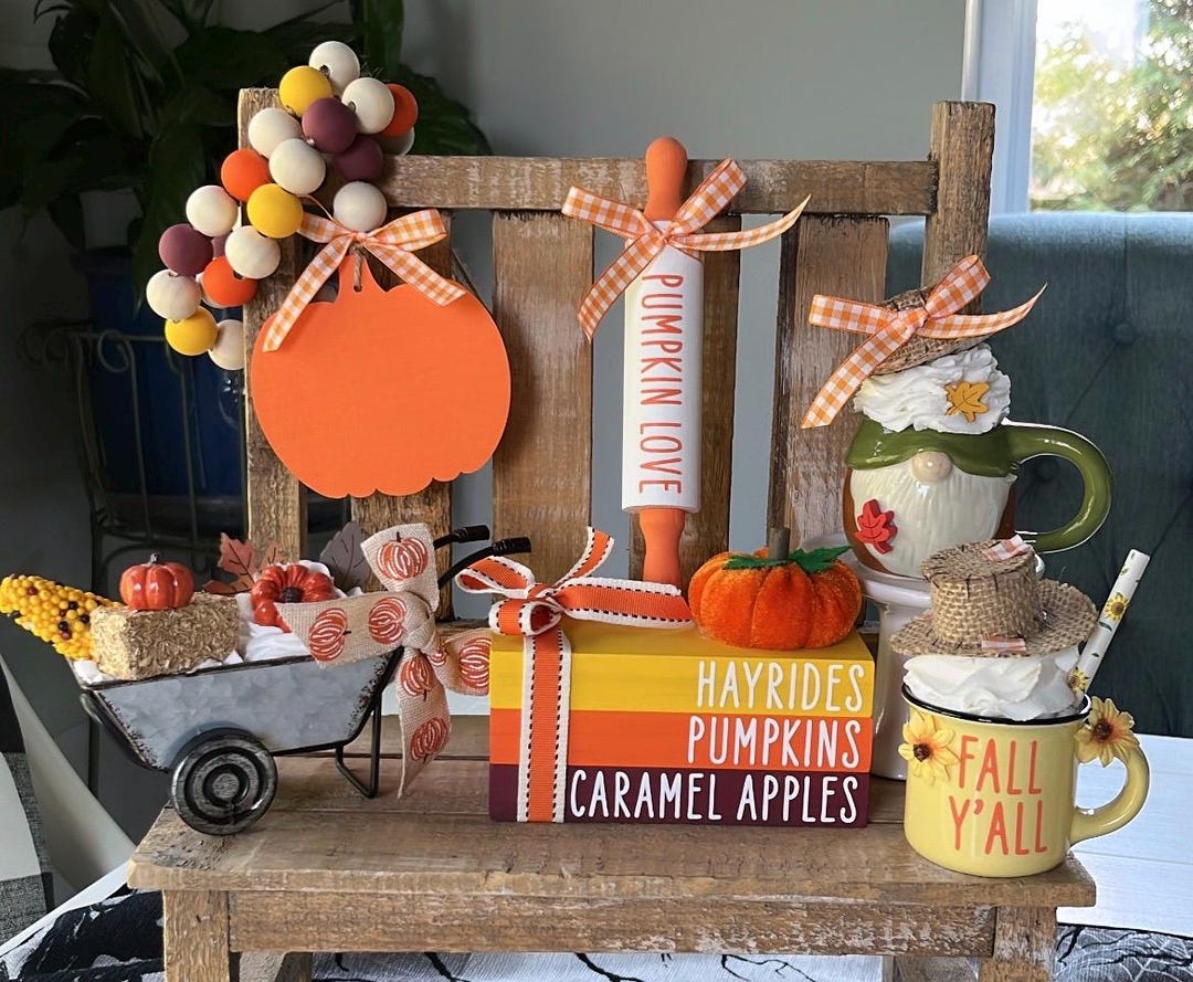 Fall Decor / Hayrides / Pumpkin Decor / Fall Tier Tray Decor ...