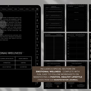 Undated Dark Mode Digital Planner for Goodnotes & Notability, iPad ...