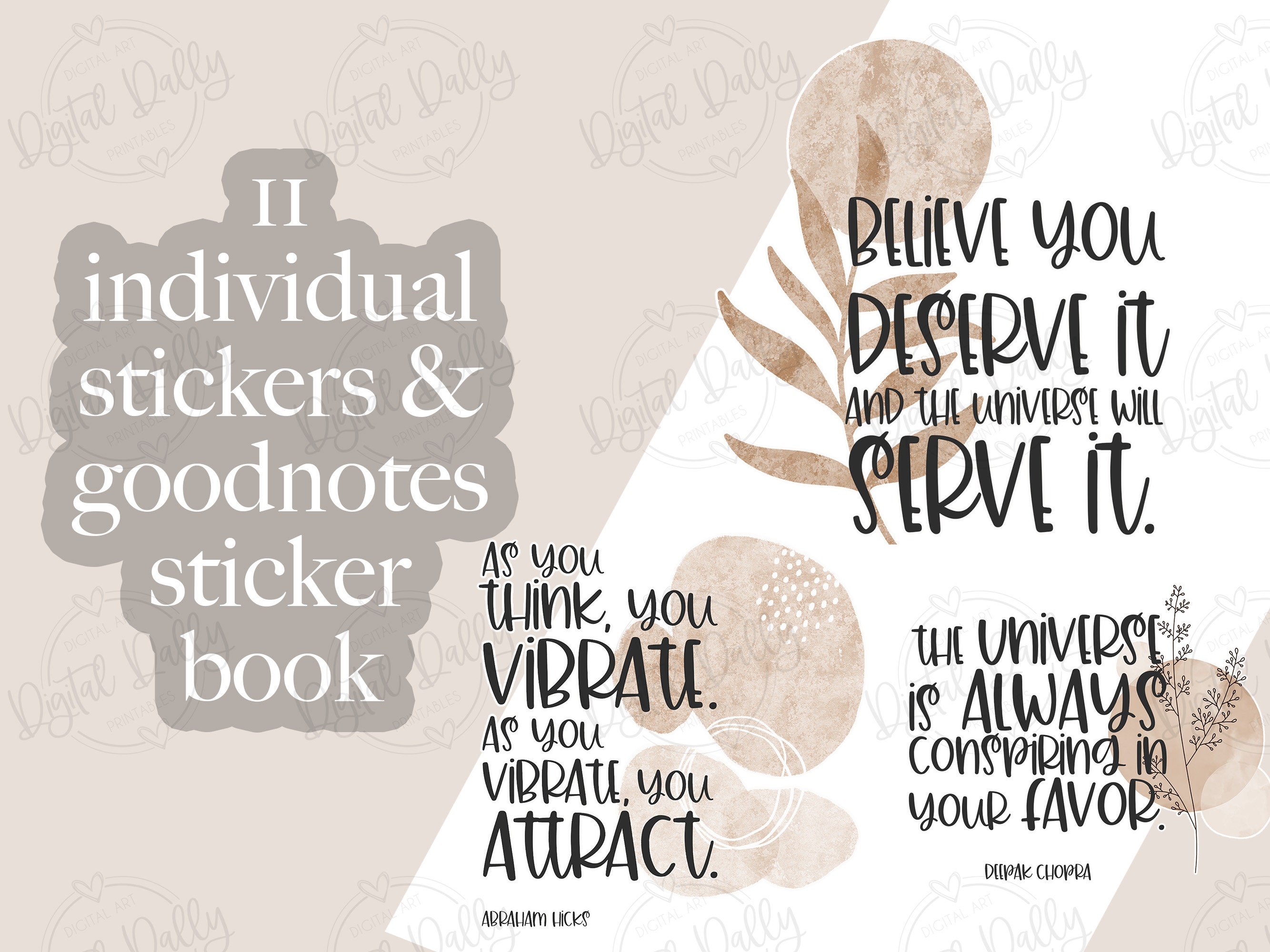 Manifestation Stickers - Self Care, Law of Attraction, Raising ...