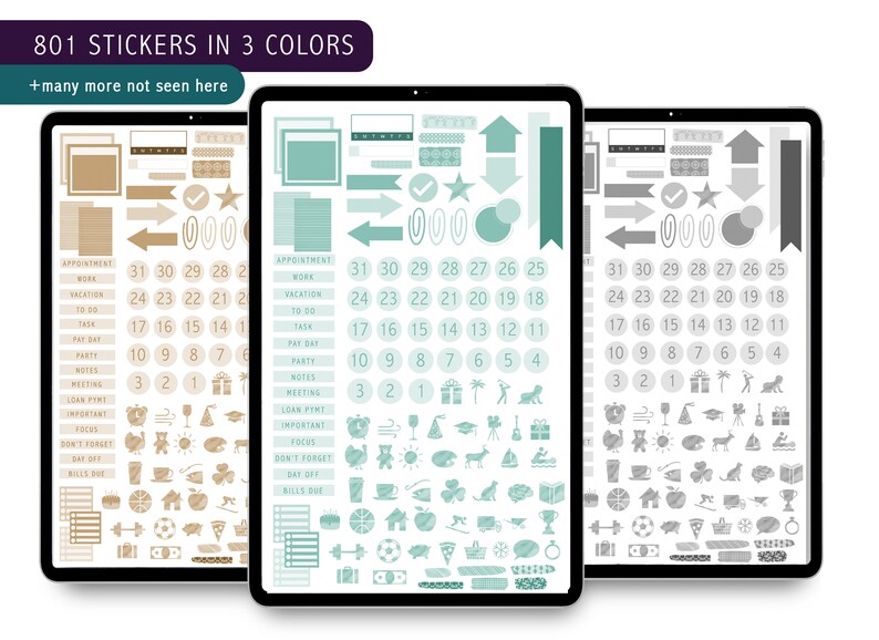 Undated Digital Planner Goodnotes Planner, Notability Mac iPad Planner ...