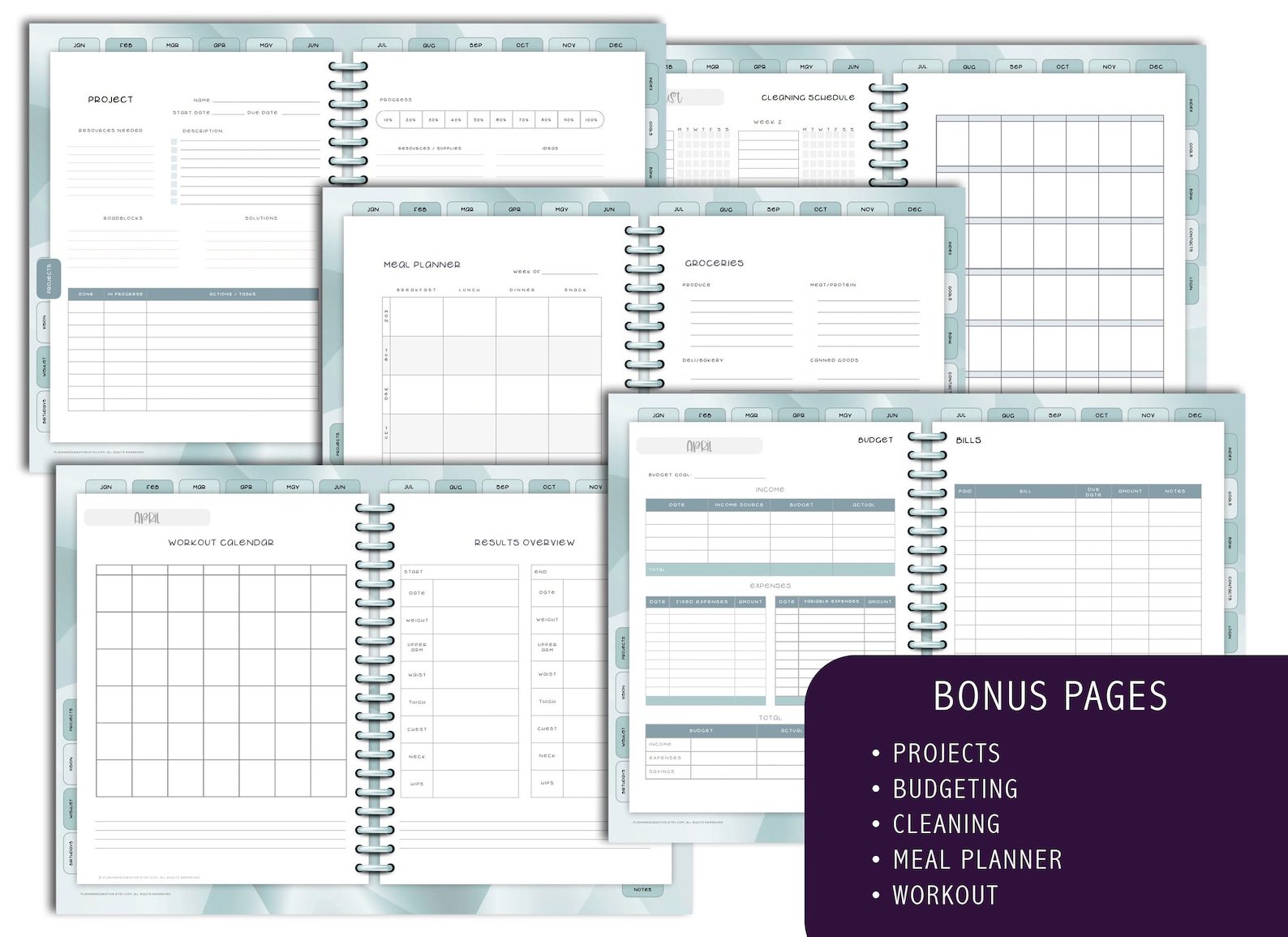 Undated Digital Planner Goodnotes Planner, Notability Mac iPad Planner ...