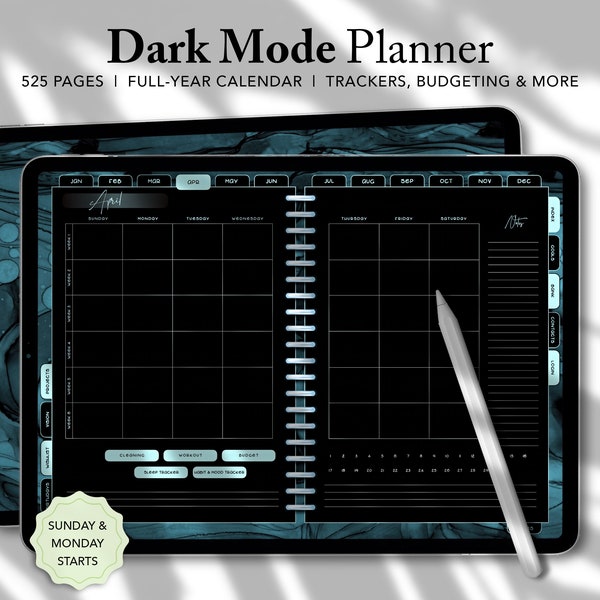 Black Planner - Etsy