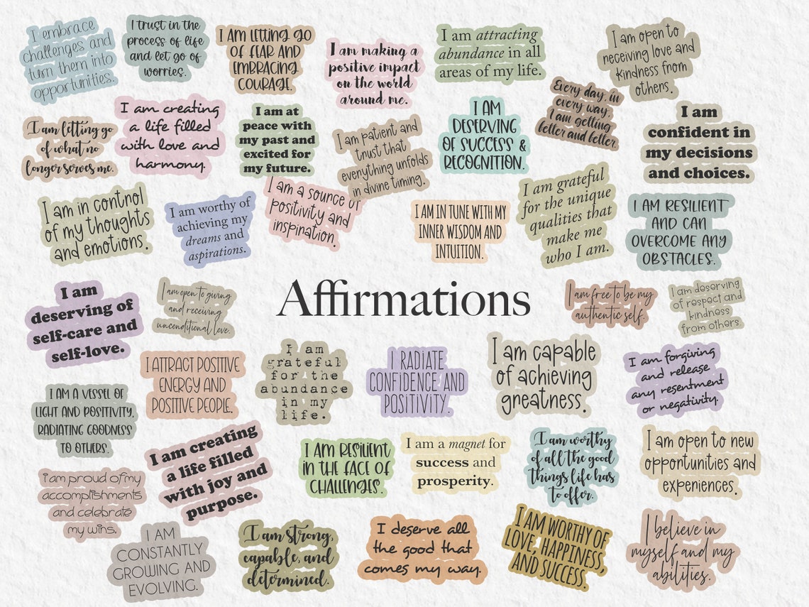Affirmation Quotes Stickers, Self Love, Manifestation, Inspirational ...
