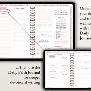 Faith Planner, Christian Planner, Daily Prayer Journal, Digital Bible ...