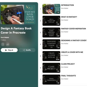 Procreate Class: How to Design A Fantasy Book Cover - Etsy