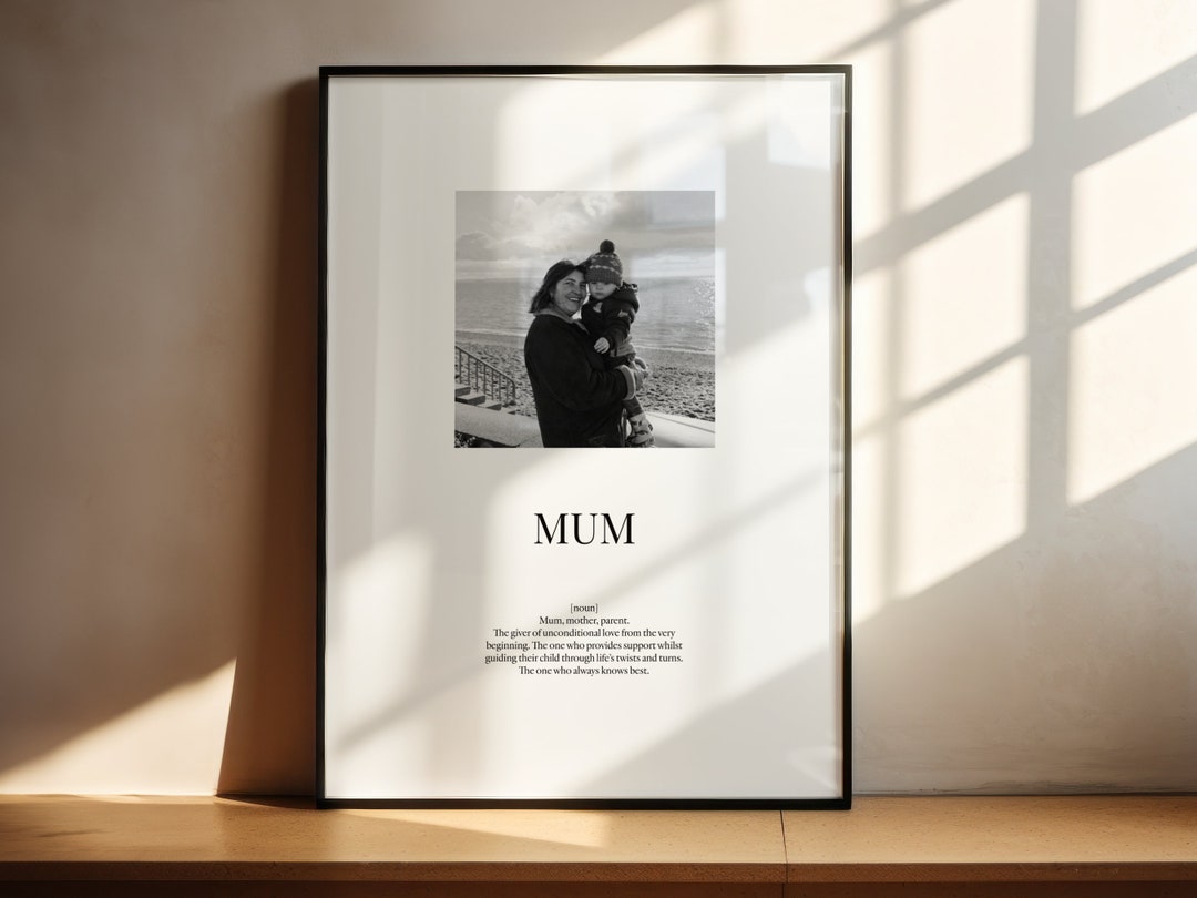 Personalised Mum Definition Print / Mum Mother Poster / Personalised ...