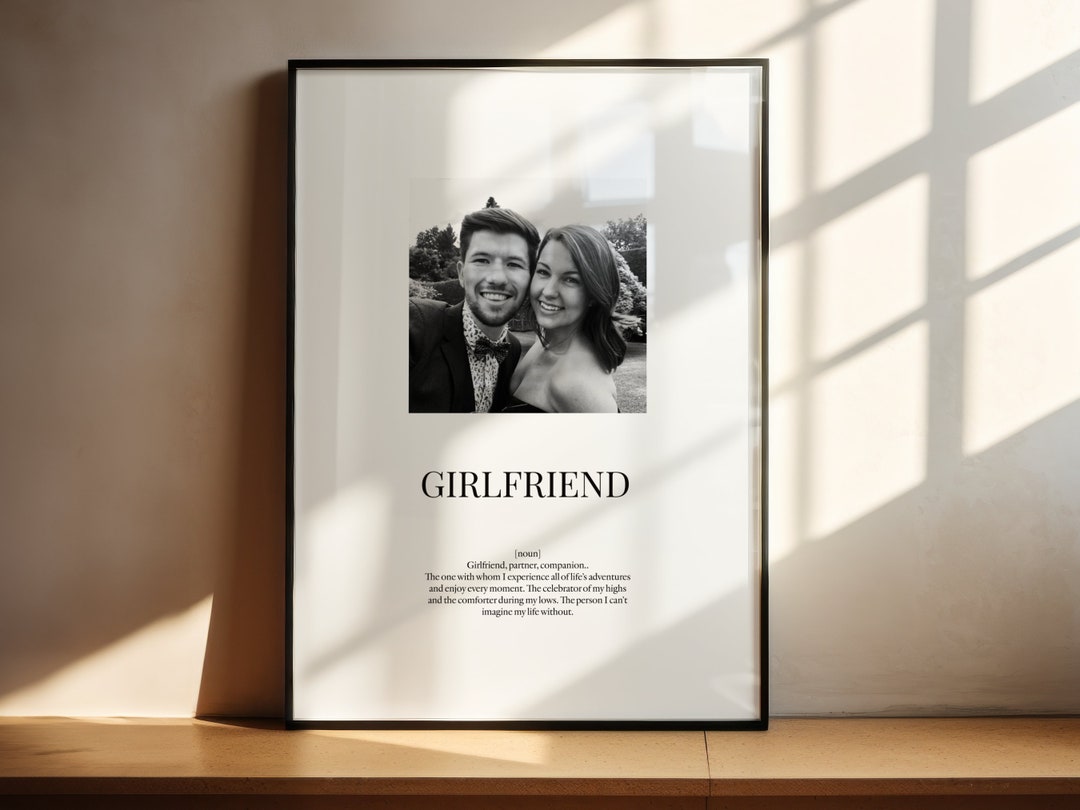 Personalised Girlfriend Definition Print / Girlfriend Poster ...