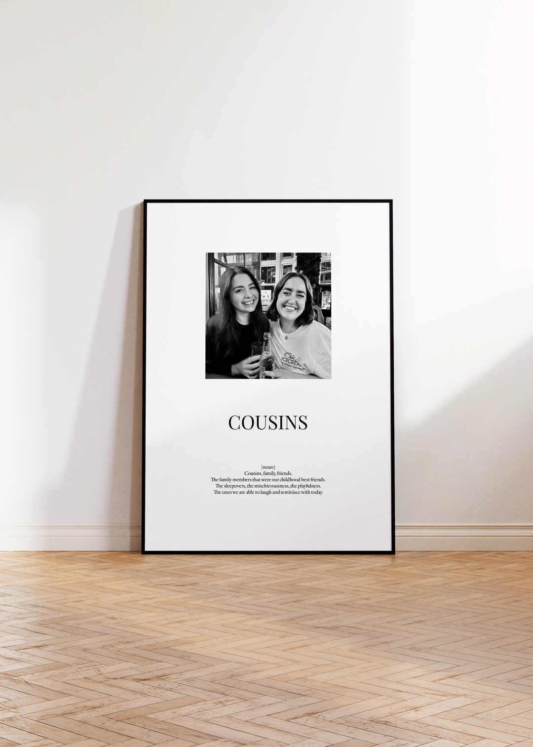 Personalised Cousin Definition Print / Cousins Friend Poster - Etsy