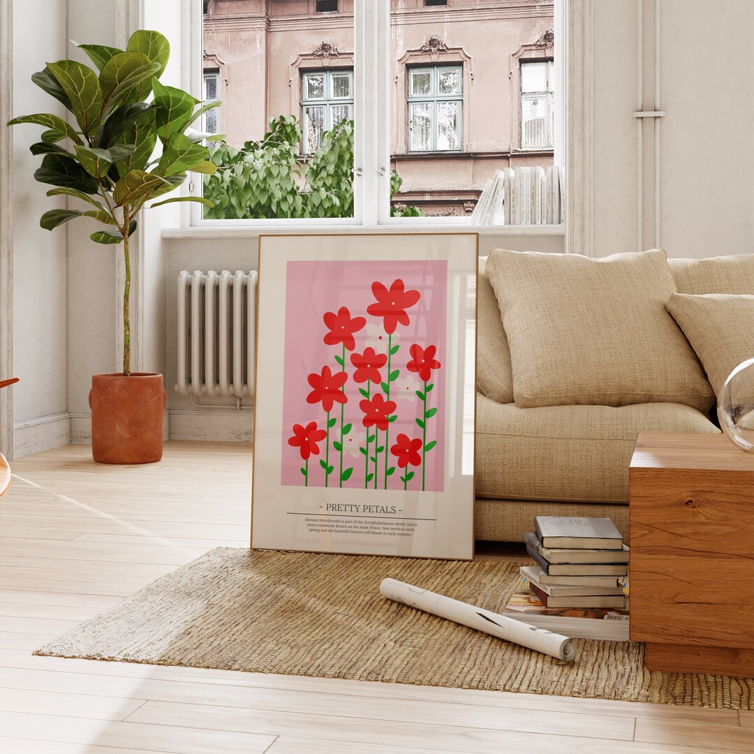 Pretty Petals Flower Print / Flower Print Collection / Floral Artwork ...