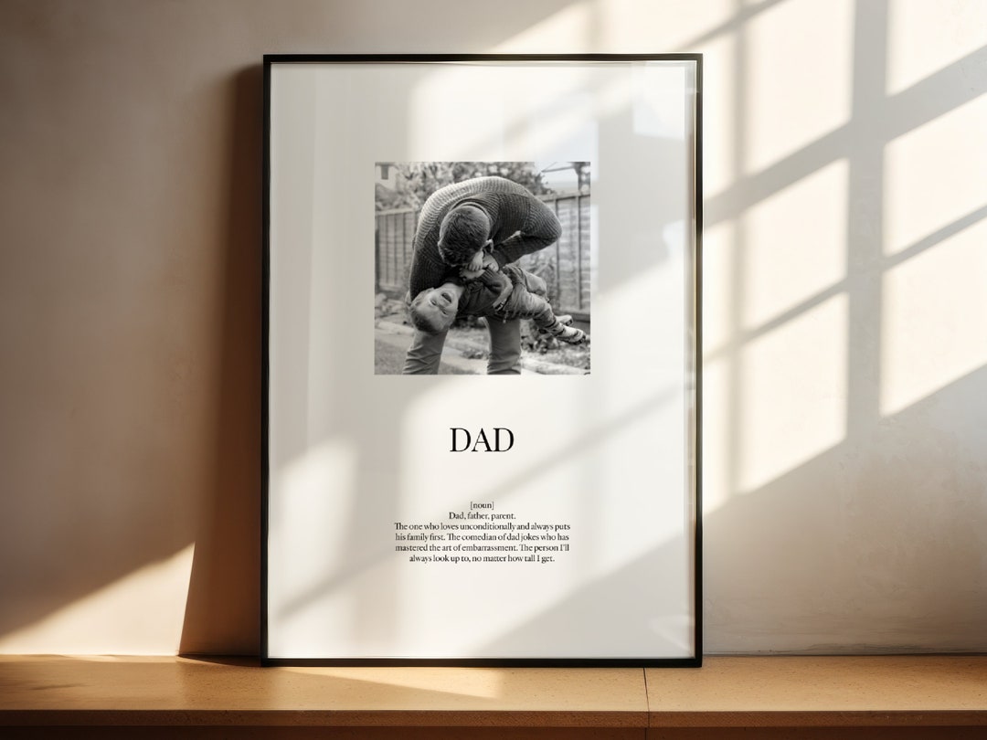 Personalised Dad Father Definition Print / Dad Poster / Personalised ...