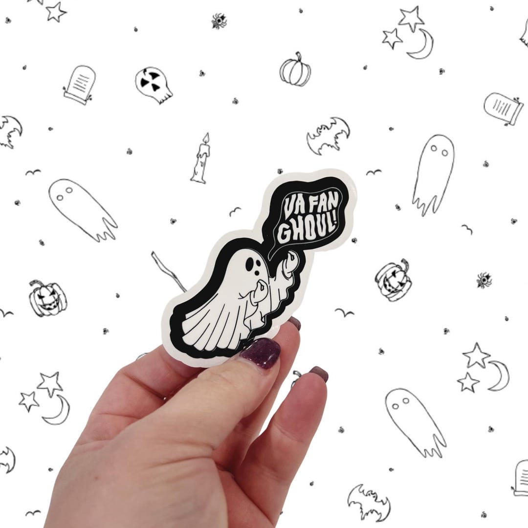 Va Fan Ghoul Ghost Sticker: Funny Italian Humor, Dye Cut Decal - Etsy