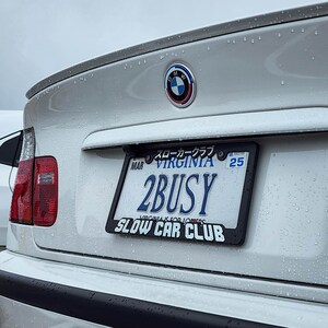 SLOW CAR CLUB License Plate Frame - Etsy