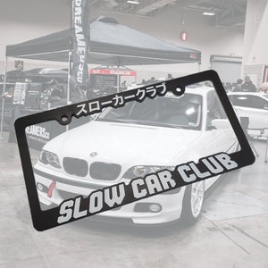 SLOW CAR CLUB License Plate Frame - Etsy