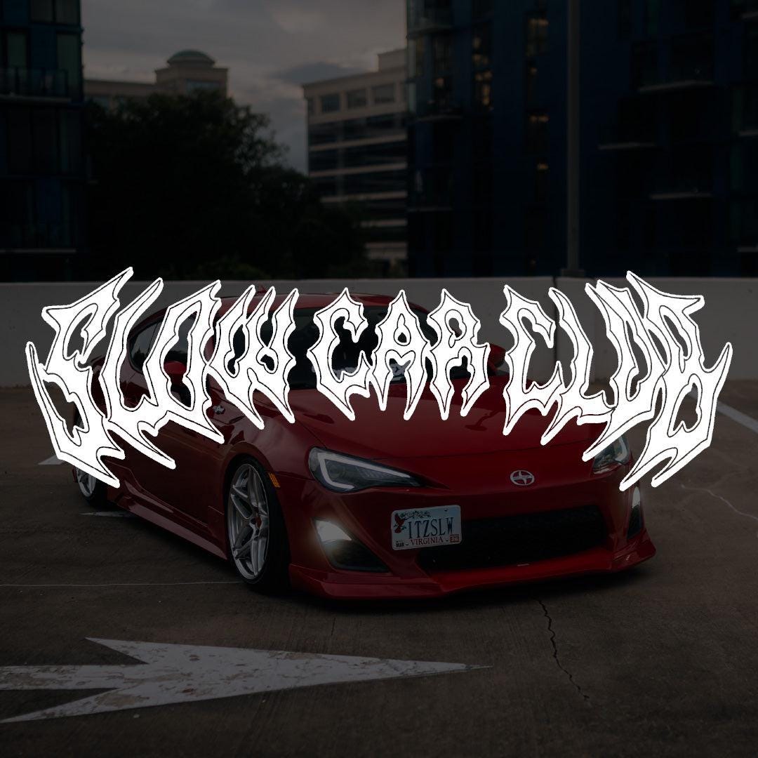 Slow Car Club Banner - Etsy