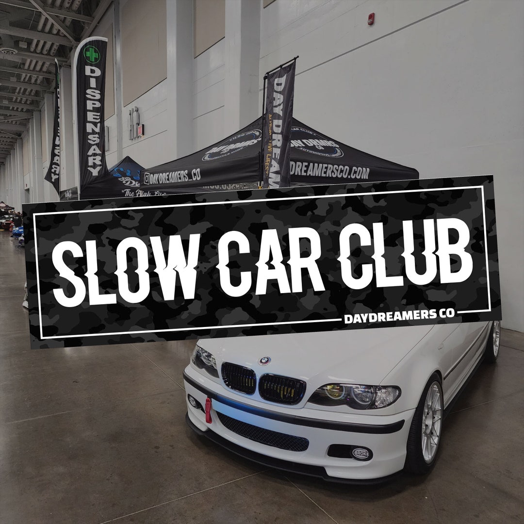 Slow Car Club Slap Sticker - Etsy