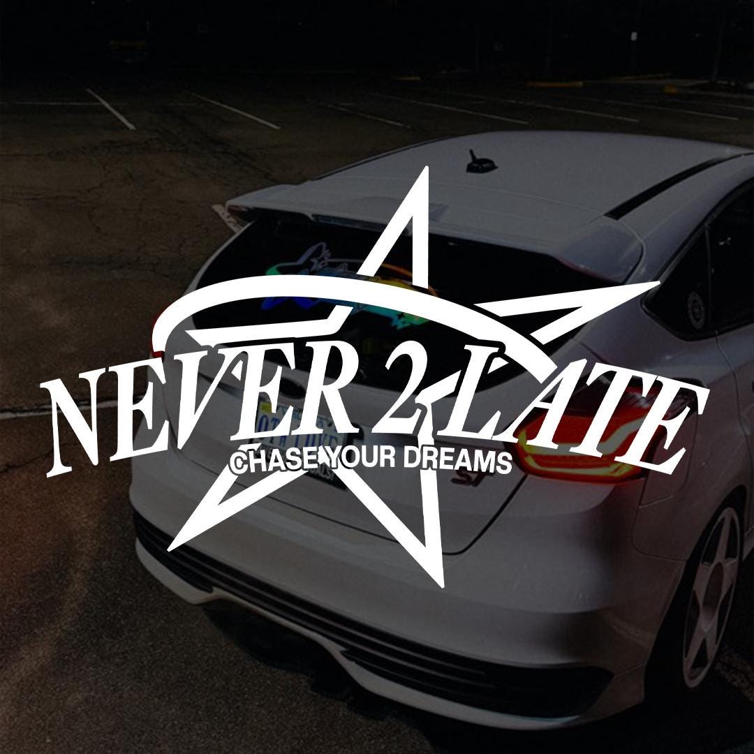 Never 2 Late Banner V2 - Etsy
