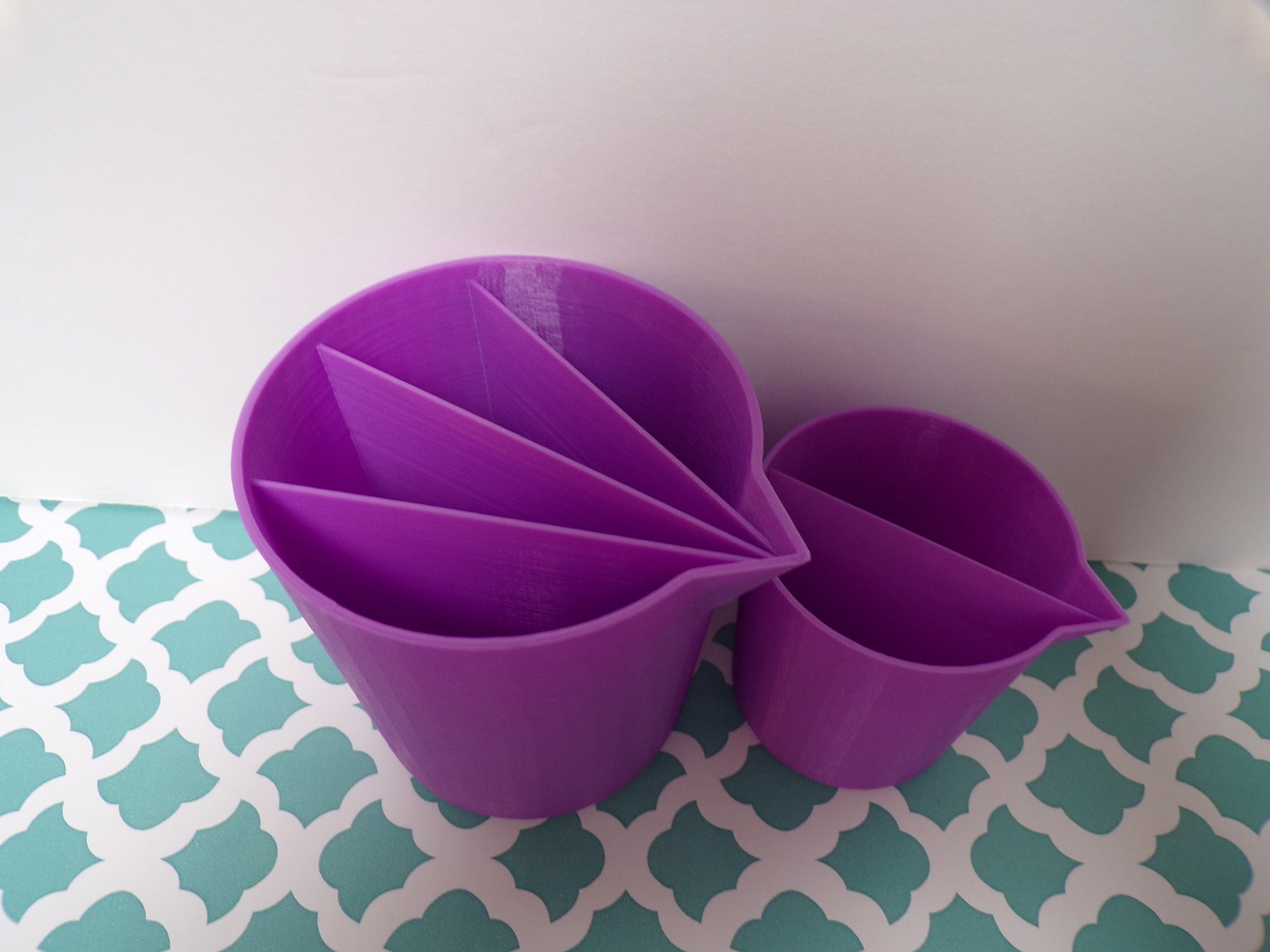 2 Compartment Divided Split Cup for Paint Pouring 4 Ounce Two ...