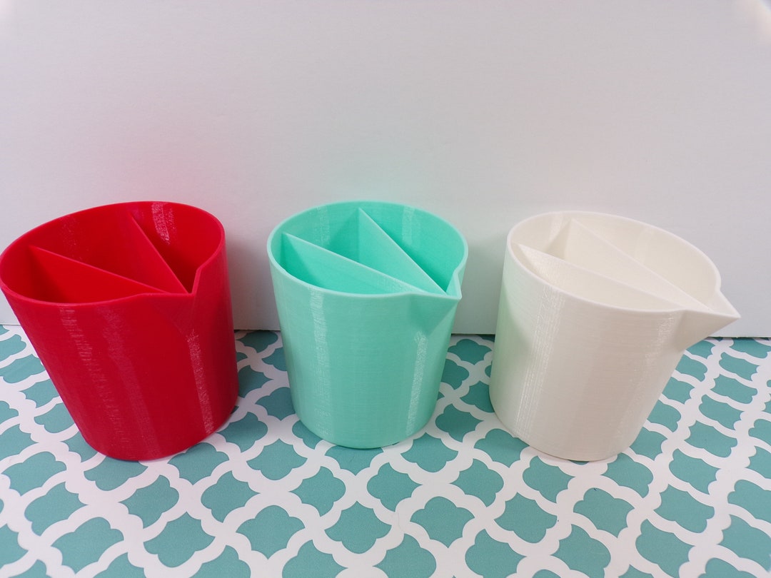 Divided Split Cup for Paint Pouring 4 Ounce Three Compartment - Etsy