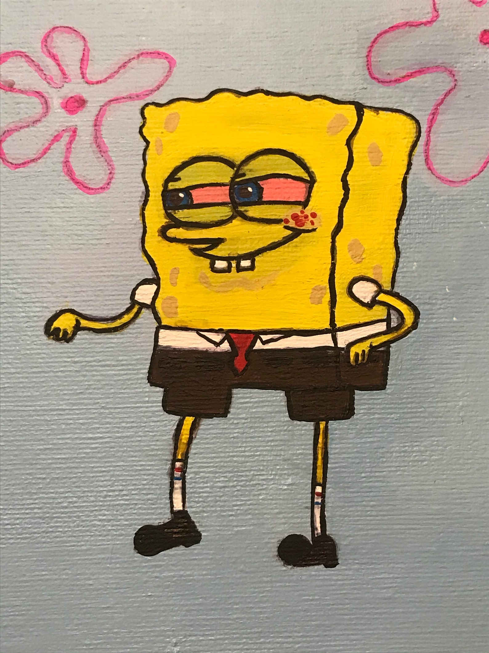 Stoned SpongeBob and Patrick | Etsy