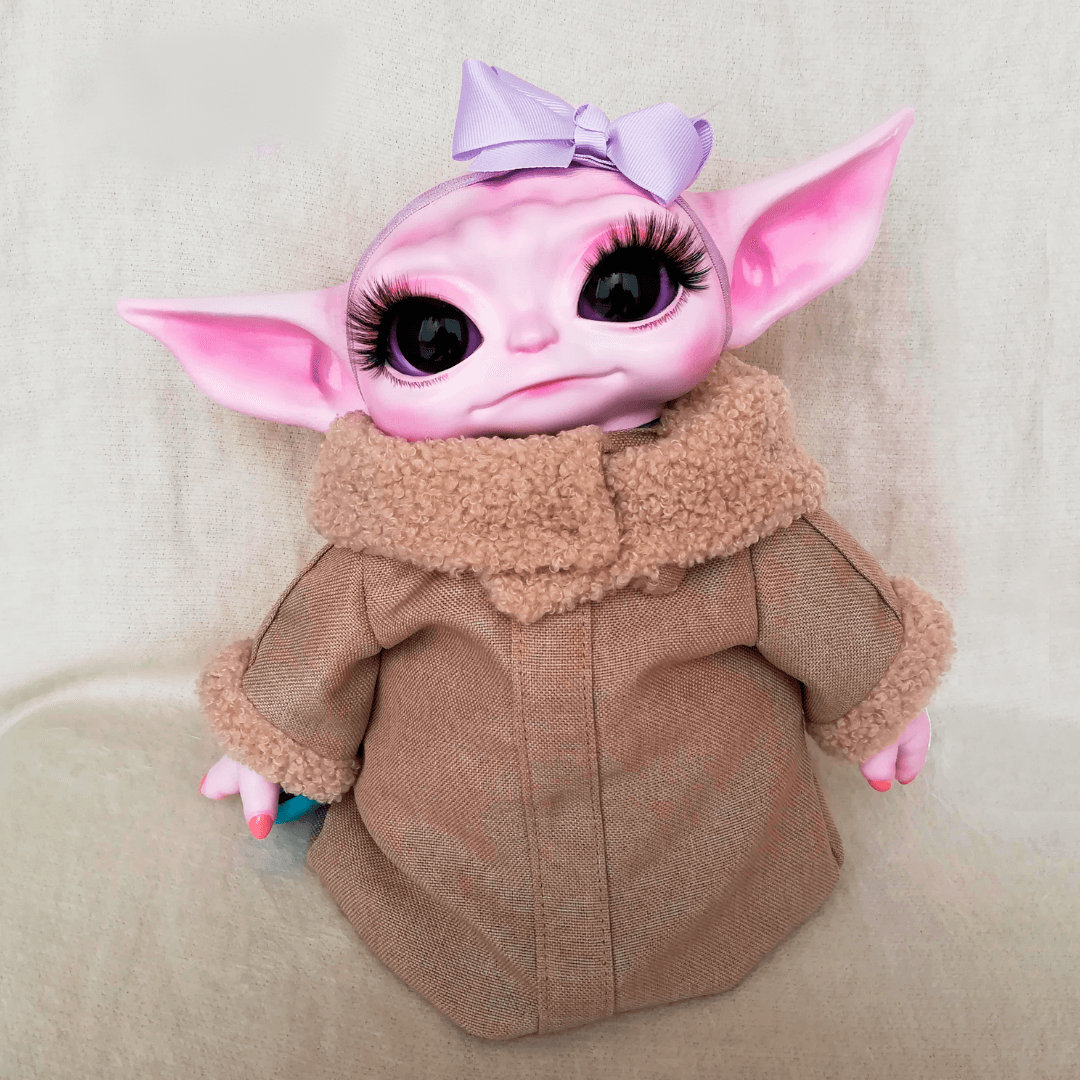 CUSTOM ORDER Reborn Baby Yoda Doll Painted in the Color of Your Choice ...