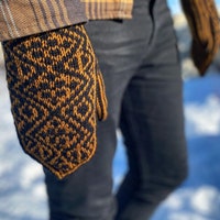 Viking Ship Mitten Knitting Pattern: Suitable for Men or Women Stranded ...